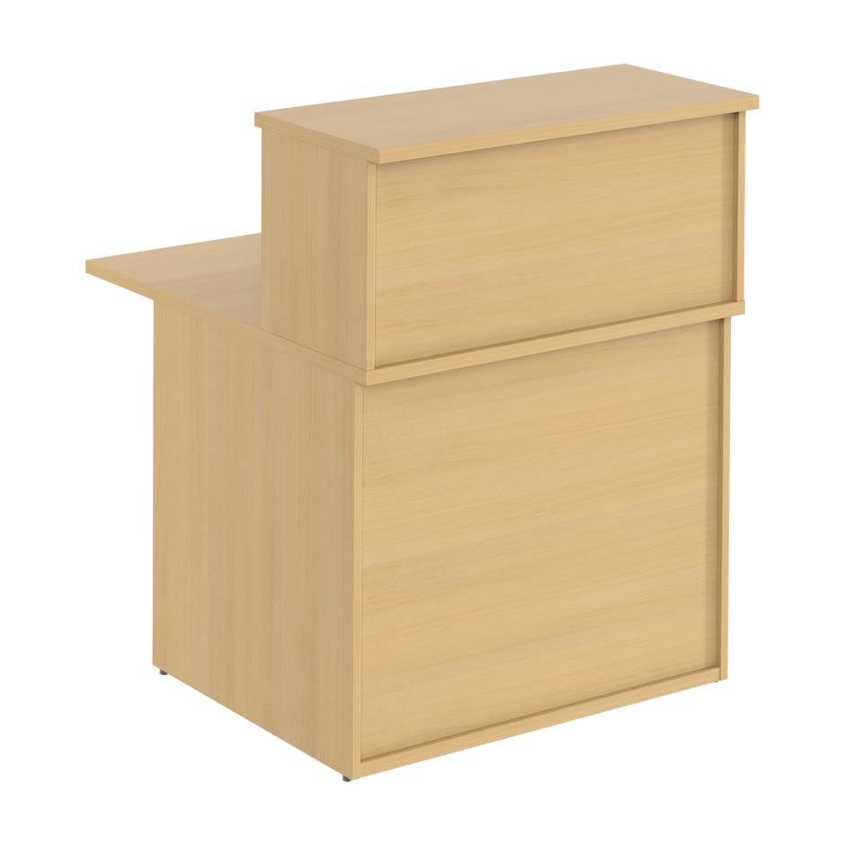 Receptionsdisk First, med överdel, rak 800x900x1125 mm - Orderinvest