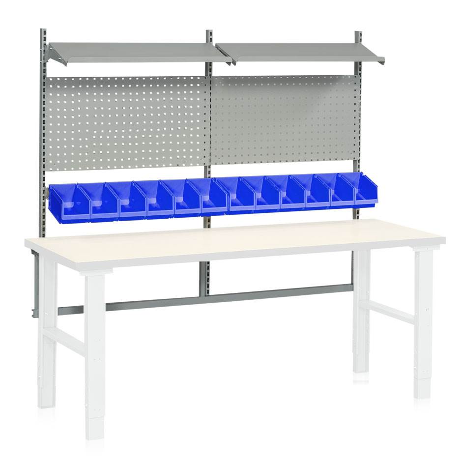 Påbyggnadskit Guld, med panel, hyllor och lådor, 2000 mm - Orderinvest